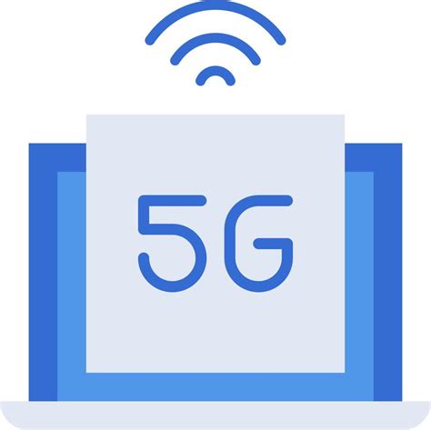 5g Technology Icon Collection With Blue Duotone Style Computing