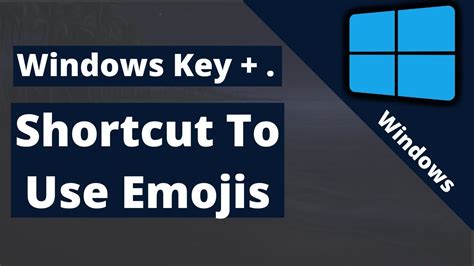 Shortcut For Emojis On Windows At Elenor Tam Blog