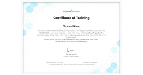 shrimant nikam on linkedin successfully completed the internship and job preparation training from…