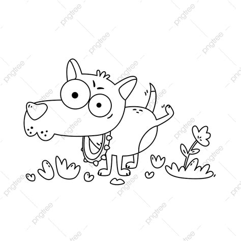 꽃에 오줌 누는 큰 눈을 가진 작은 개 착색 워커 유래 Png 일러스트 및 벡터 에 대한 무료 다운로드 Pngtree