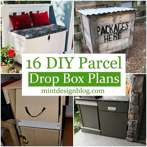 DIY Parcel Drop Box Plans Mint Design Blog