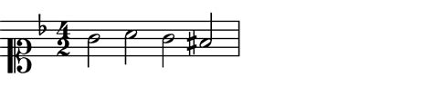 engraving lilypond display different time signature music