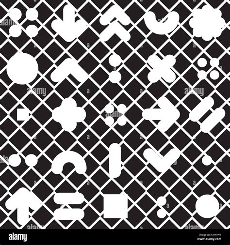 Seamless Pattern Geometric Shapes Stock Photo Alamy