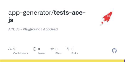 Github App Generatortests Ace Js Ace Js Playground Appseed