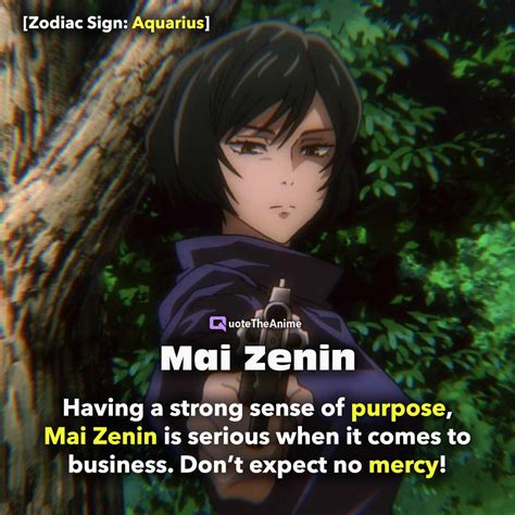 Mai Zenin Jujutsu Kaisen Wiki Info Quote The Anime