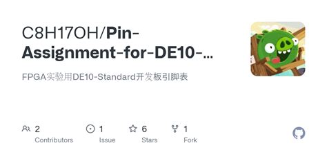 GitHub C H OH Pin Assignment for DE Standard FPGA实验用DE Standard开发板引脚表