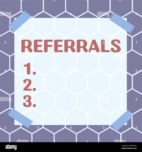 writing displaying text referrals business concept act action or an