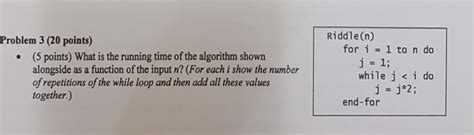 Solved Riddlen Problem 3 20 Points For I 1 To N Do 5