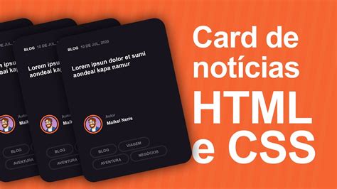 criando news card com html e css tutorial transition e flexbox