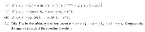 solved 3 consider an arbitrary vector field f r f1 x y