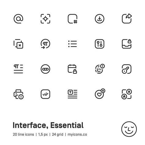 Myicons Lineicons Essential Interface Ui Vector Line
