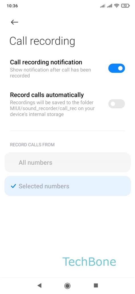 How To Enable Or Disable Call Recording Xiaomi Manual TechBone
