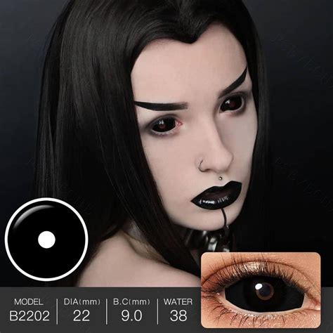 Full Black Sclera Contacts