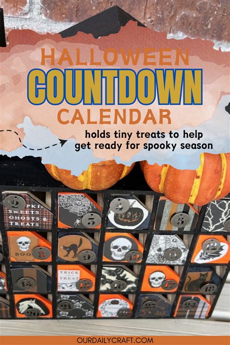 Diy Halloween Countdown Calendar Our Daily Craft