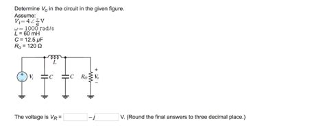 solved determine v 0 in the circuit in the given figure
