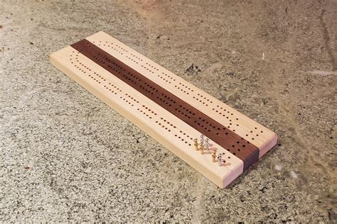 Maple Pallet Flag Wood Flag Two Player Games Hingham Cribbage Board