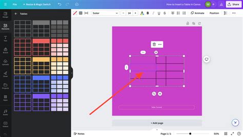 How To Insert A Table In Canva A Step By Step Tutorial
