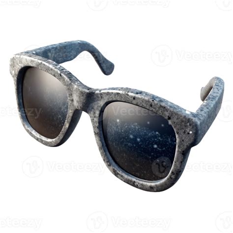 Vibrant Contemporary Recycled Plastic Sunglasses Black Isolated