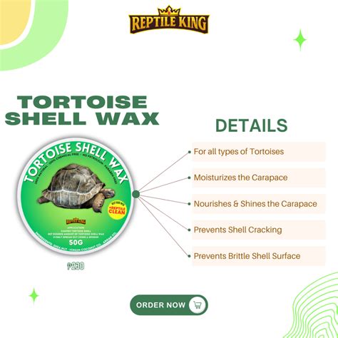 Reptile King Tortoise Shell Wax For Carapace Shell Shine 50g And 250g