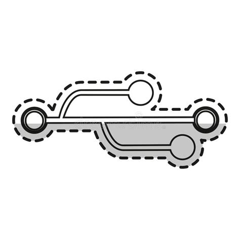 Isolated Usb Circuit Design Stock Vector Illustration Of Device Wire
