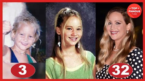 jennifer lawrence transformation ⭐ from 1 to 32 years old youtube