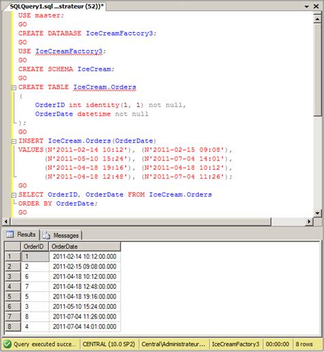 Microsoft SQL Server Lesson 18 Sorting Records
