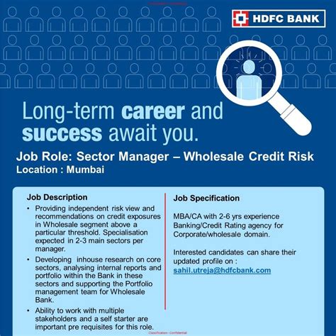 Vipul Garg On Linkedin Long Term Career Opportunity In Hdfc