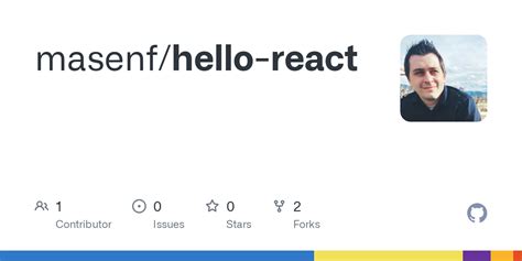 GitHub Masenf Hello React
