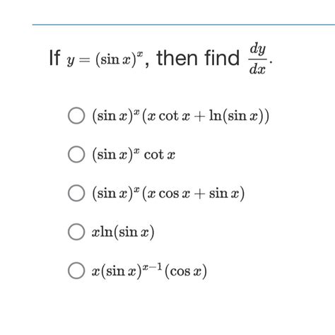 Solved If Ysinxx ﻿then Find