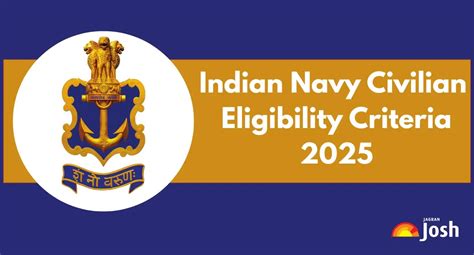 Indian Navy Civilian Eligibility Criteria 2025 Check Age Limit