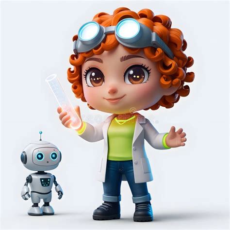Floating Tiny Robot Assistant Stock Illustrations 10 Floating Tiny