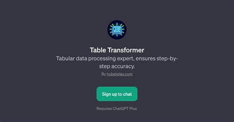 table transformer data manipulation taaft