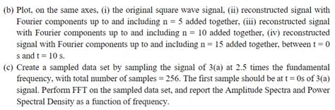 Solved Consider The Following Square Wave Signal With A Chegg