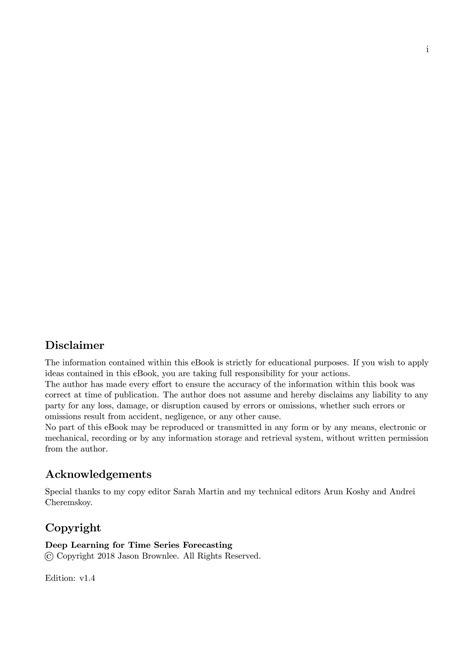 Solution Deep Learning For Time Series Forecasting Predict The Future With Mlps Cnns And Lstms