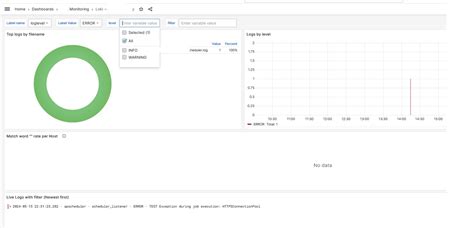 grafana loki custom variable with stream selector { label name