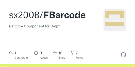 Github Sx2008fbarcode Barcode Component For Delphi