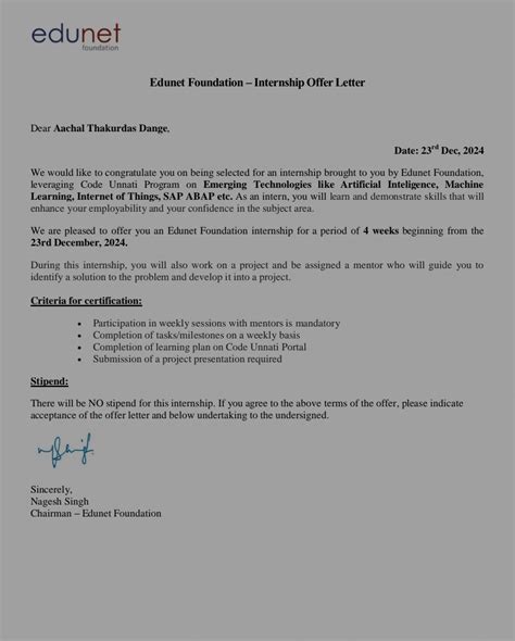 internship edunetfoundation codeunnati ai machinelearning iot sap learning growth