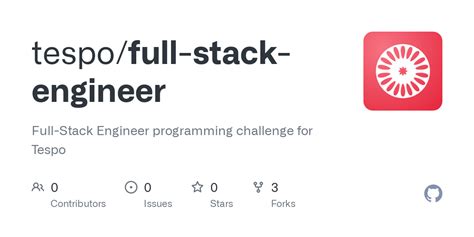 Github Tespo Full Stack Engineer Full Stack Engineer Programming Challenge For Tespo