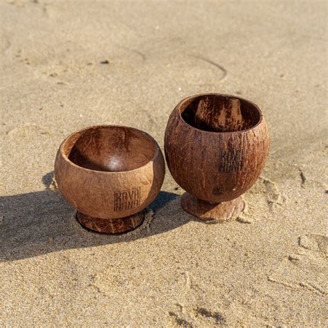 Coconut Shell Cup For Kava Shop Authentic Traditional Kava Drinking