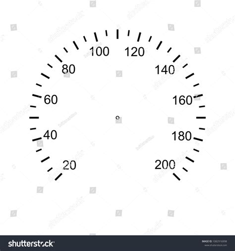 Speedometer Face Measuring Circle Scale Measuring Stock Vector Royalty Free 1082916998