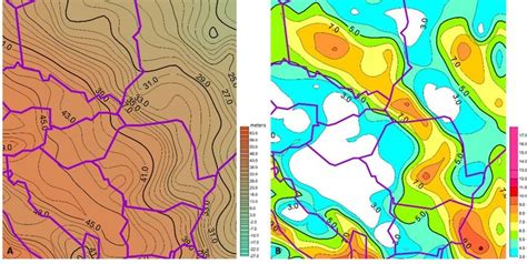 A Egg 97 Geoidal Anomalies Along Tesz B Map Showing The Variability