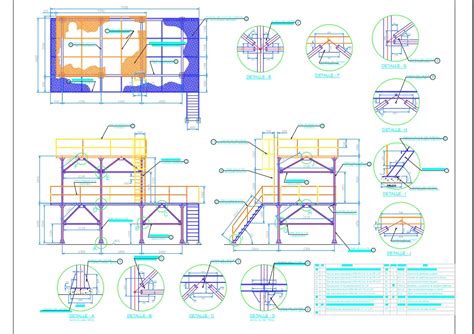 Planos De Plataformas De Acero Industriales Plataforma De Estructura
