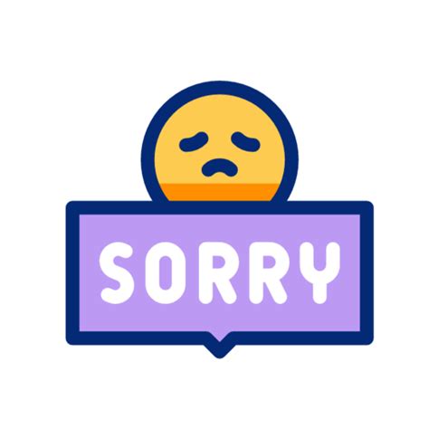 Sorry Animated Icon Free Social Media Animated Icon