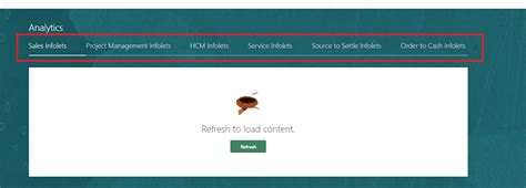 Can We Create A Custom Menu In Home Page Under Analytics To Add A Custom Infolets Oracle