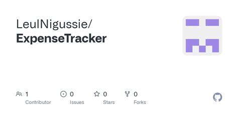 Github Leulnigussie Expensetracker