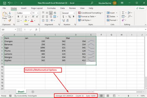 How To Use And Customise The Status Bar In Microsoft Excel