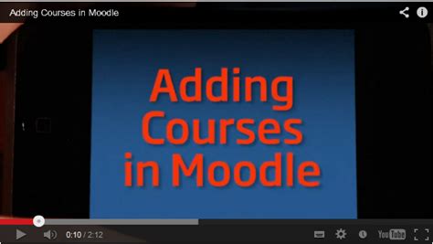Using Moodle Tutorial Videos E Moderation Station
