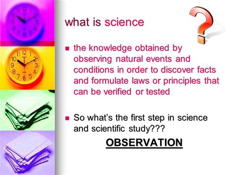 Observe Science Meaning