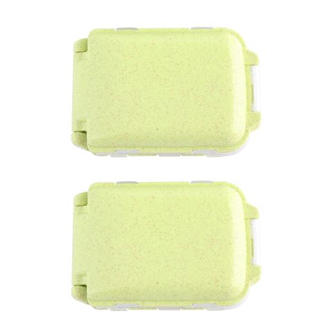 Feltechelectr Pill Case Light Green 2pcs 40x26x14in