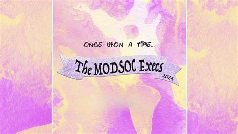 Modsoc 2024 Meet The Execs Youtube